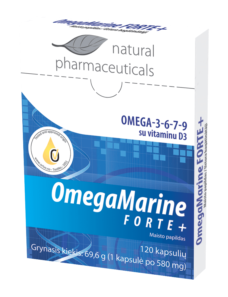 Maisto papildai OmegaMarine Forte+ 2 mėnesių atsargos | Natural ...